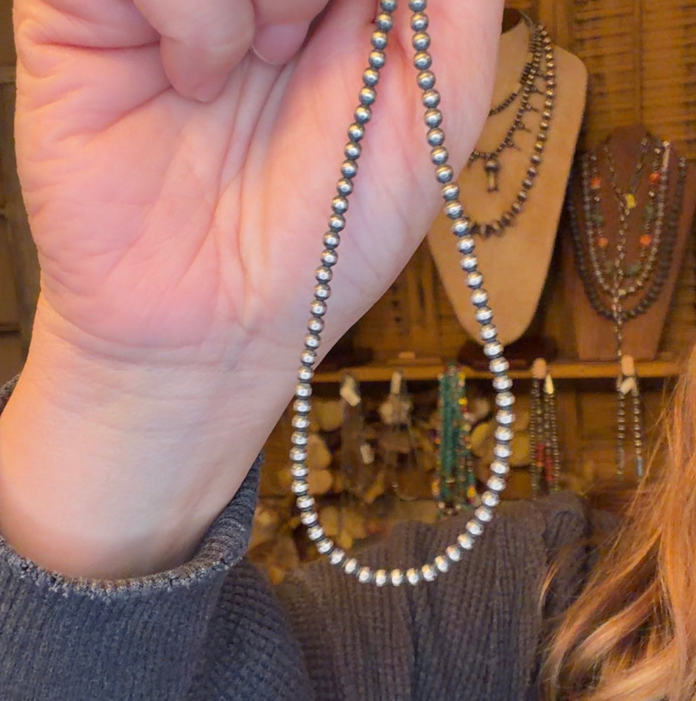 sue-3mm 20 inch necklace – River Turquoise